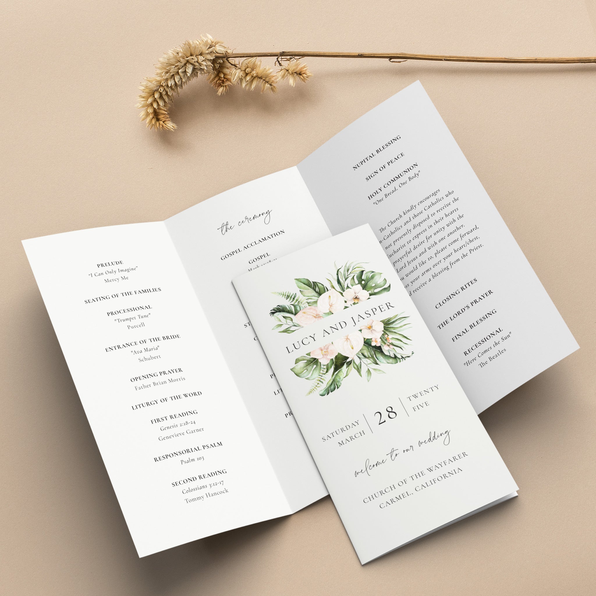 Key West Tri Fold Program – Studio Nellcote