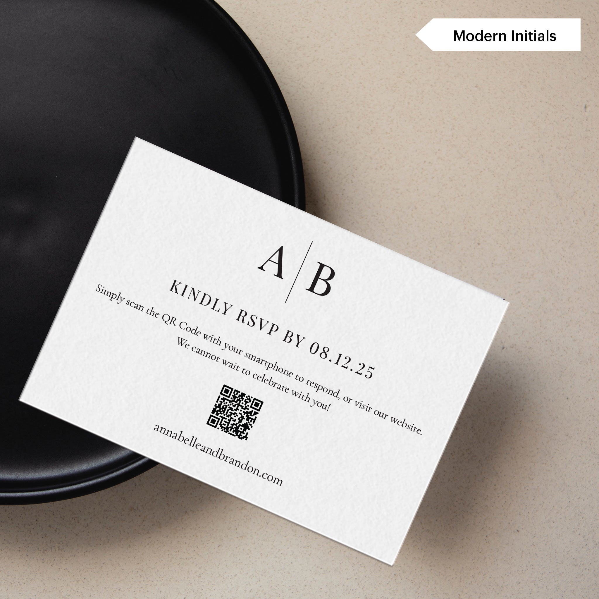 RSVP Insert Card with QR Code – Studio Nellcote